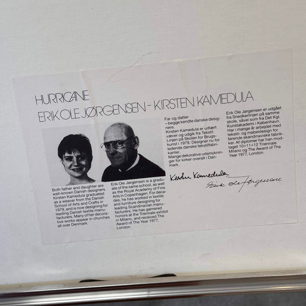 Framed 70's Print By Danish Designers Erik Jorgensen & Kristen Kamedul