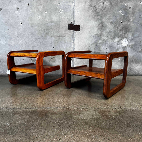 Pair of Vintage Post Modern Mersman "Bellaire" Side Tables