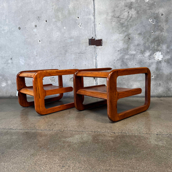 Pair of Vintage Post Modern Mersman "Bellaire" Side Tables
