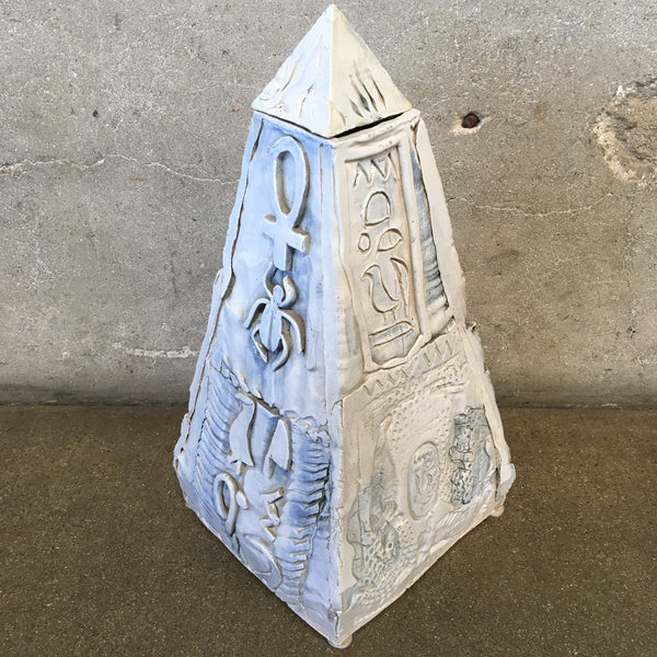 Ceramic Pyramid Sculpture (As Is)