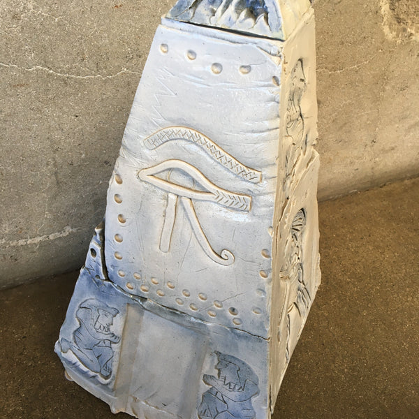 Ceramic Pyramid Sculpture (As Is)