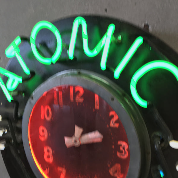 Atomic Cafe Neon Clock