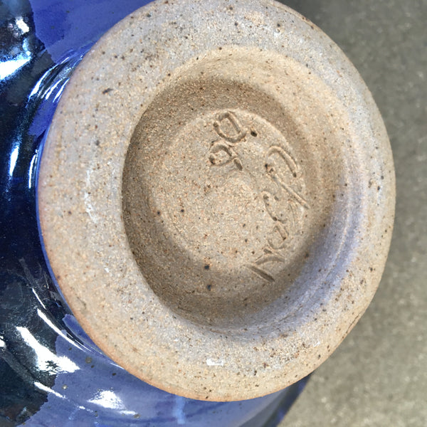Blue Studio Pottery Bowl by California Artist Jim Olsen