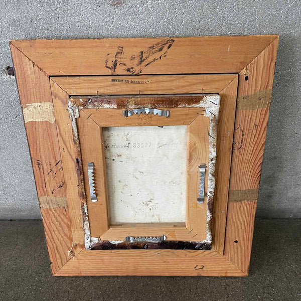 Mid Century Modern Abstract Acrylic Oil Painting By Frank Walcutt