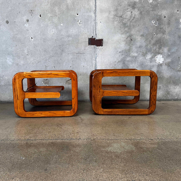 Pair of Vintage Post Modern Mersman "Bellaire" Side Tables