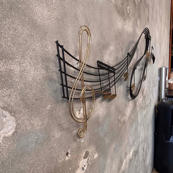 Curtis Jere Music Note Wall Sculpture - Signed & Dated