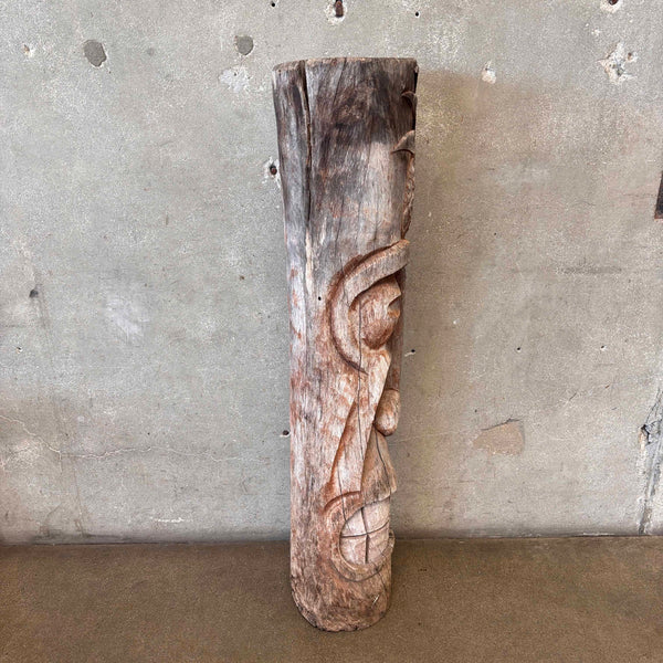 Vintage Tiki God Palm Trunk