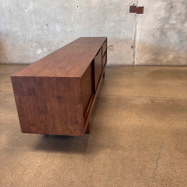 Mid Century Style Walnut Dwell High Console
