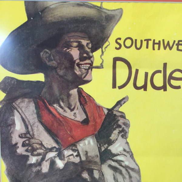 1940's Santa Fe Railroad "Dude Ranch" Poster