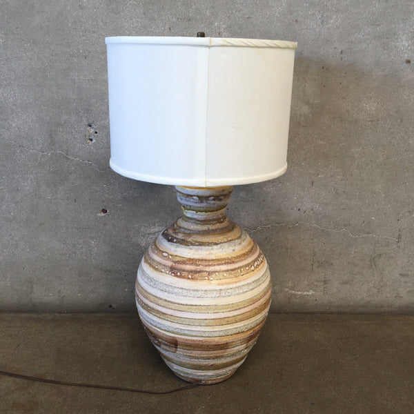 Mid Century Earth Tone Table Lamp