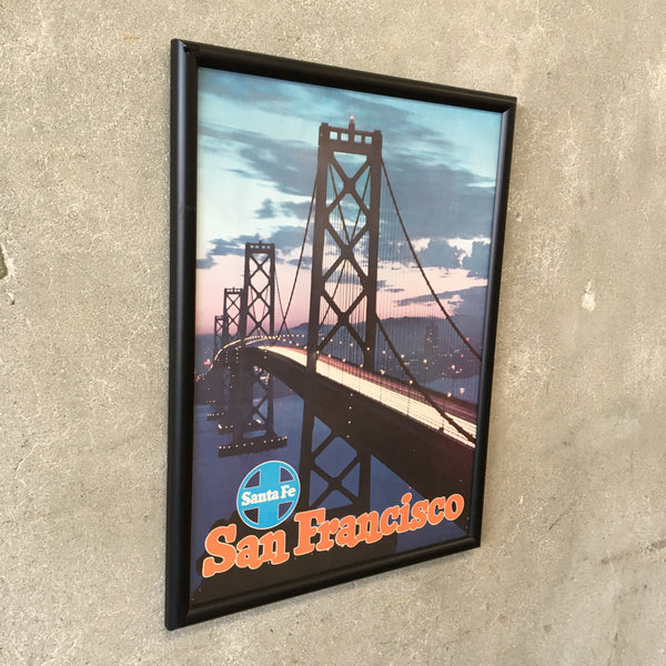 Original San Francisco Santa Fe Rail Road Poster