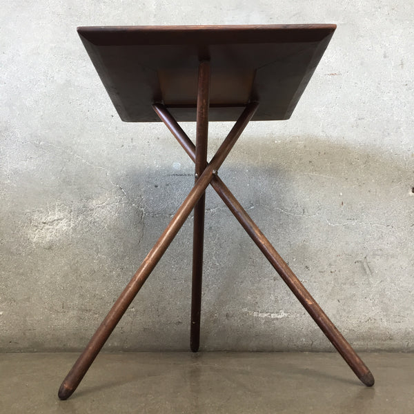Mid Century Tile Side Table With Snap on Legs